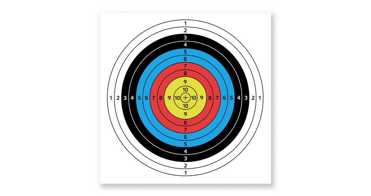 Céltábla inSPORTline Dabbak 60x60cm 10 db - inSPORTline
