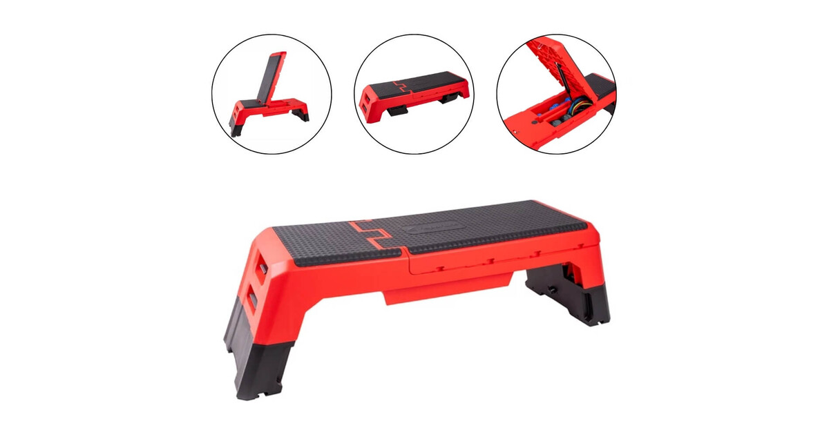 Állítható edzőpad és aerobic step lépcső inSPORTline AeroBench ...